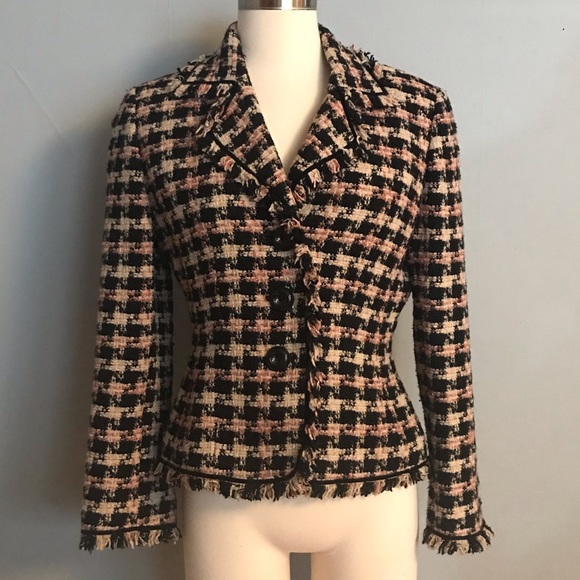 Tahari | Jackets & Coats | Tahari Arthur S Levine Tweed Blazer | Poshmark